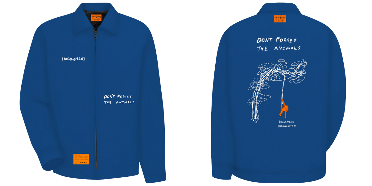 Twill Work Jacket - Orangutan - Blue – [helpwild]